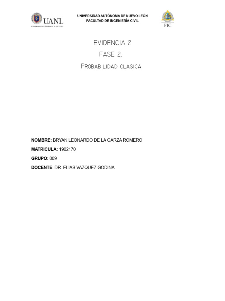Probabilidad Clasica Ev2 | PDF | Probabilidad