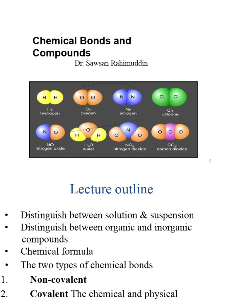 Understanding Chemical Bonds and Compounds | PDF | Chemical Bond ...