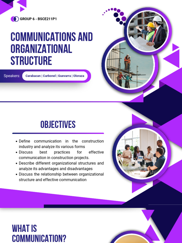 Group 6 - Communications and Organizational Structure | PDF ...