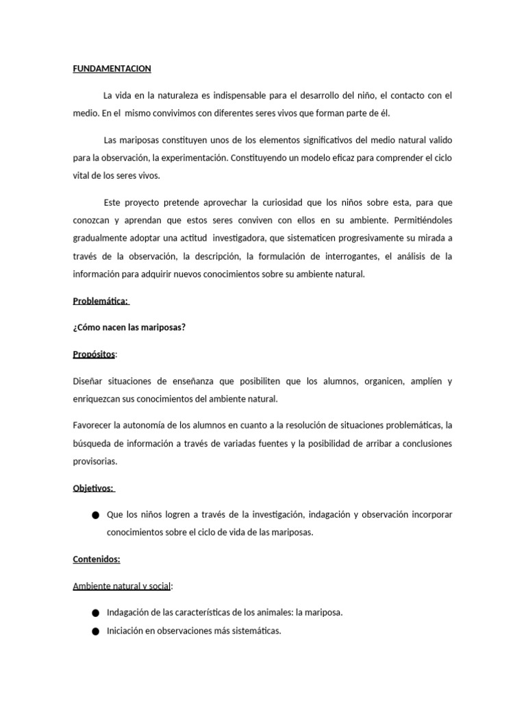 Feria de Ciencias Mariposas-1 | PDF | Observación | Cognición