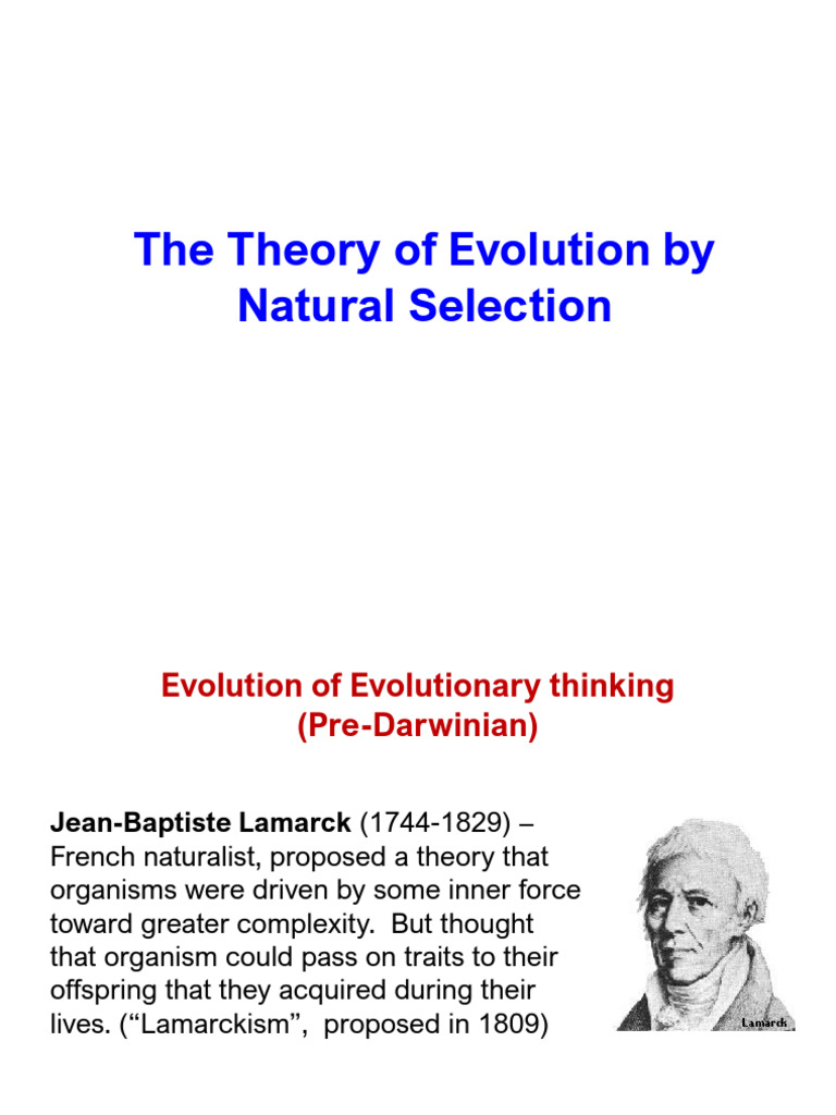 The Theory of Evolution by Natural Selection | PDF | Natural Selection | Zoology