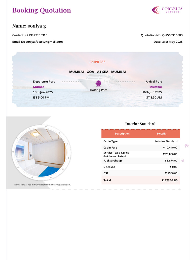 Quotation Details | PDF | Fee | Value Added Tax