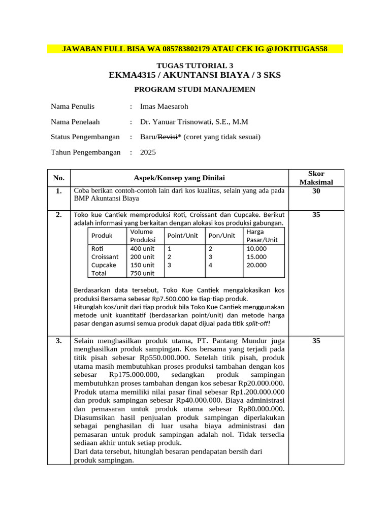Tugas Tutorial 3 | PDF