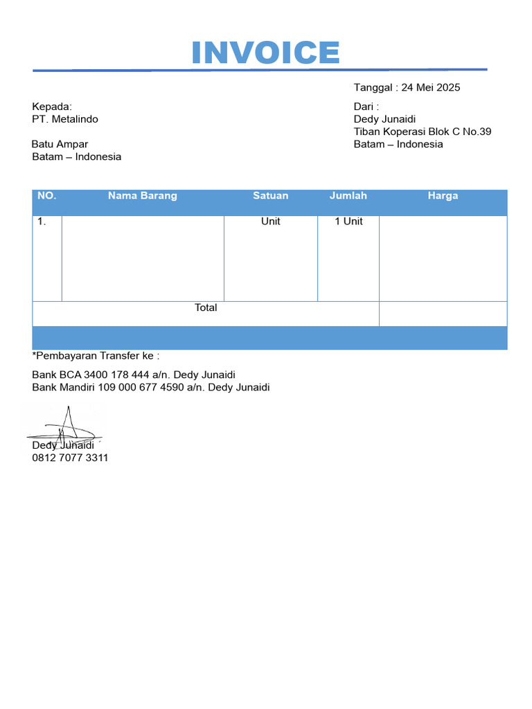 Invoice Forklift | PDF