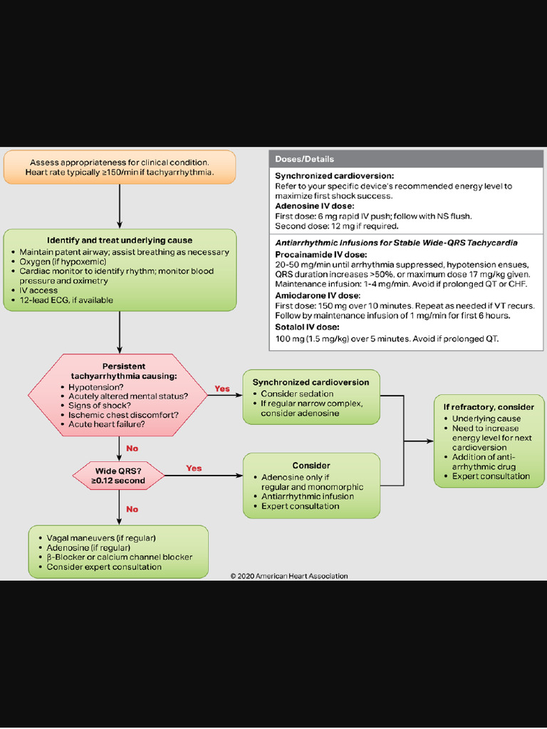 Algorithm-ACLS Tachycardia 200612 | PDF