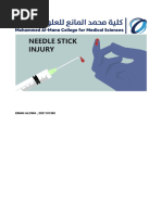 Needlestick Injury Report Form | PDF