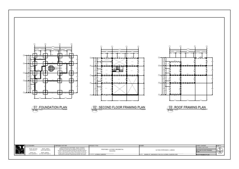 s02 Foundation, 2ndf, Anf Roof Framing | PDF