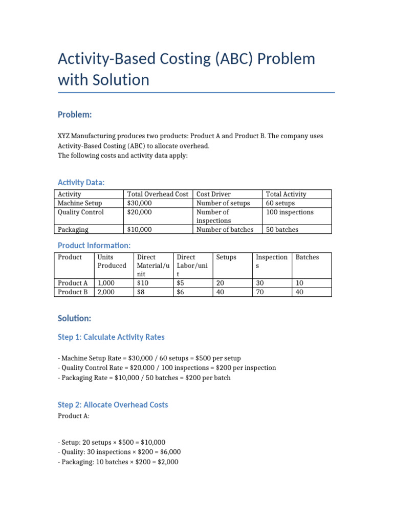 ABC Problem With Solution | PDF