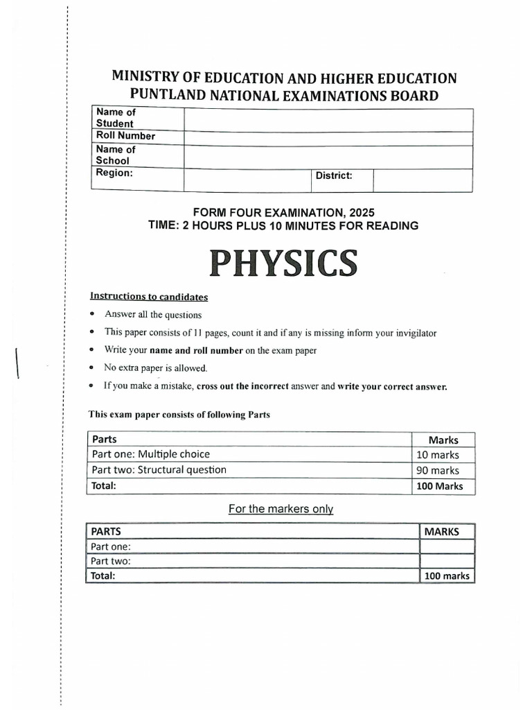 Physics f4 2025 PDF | PDF