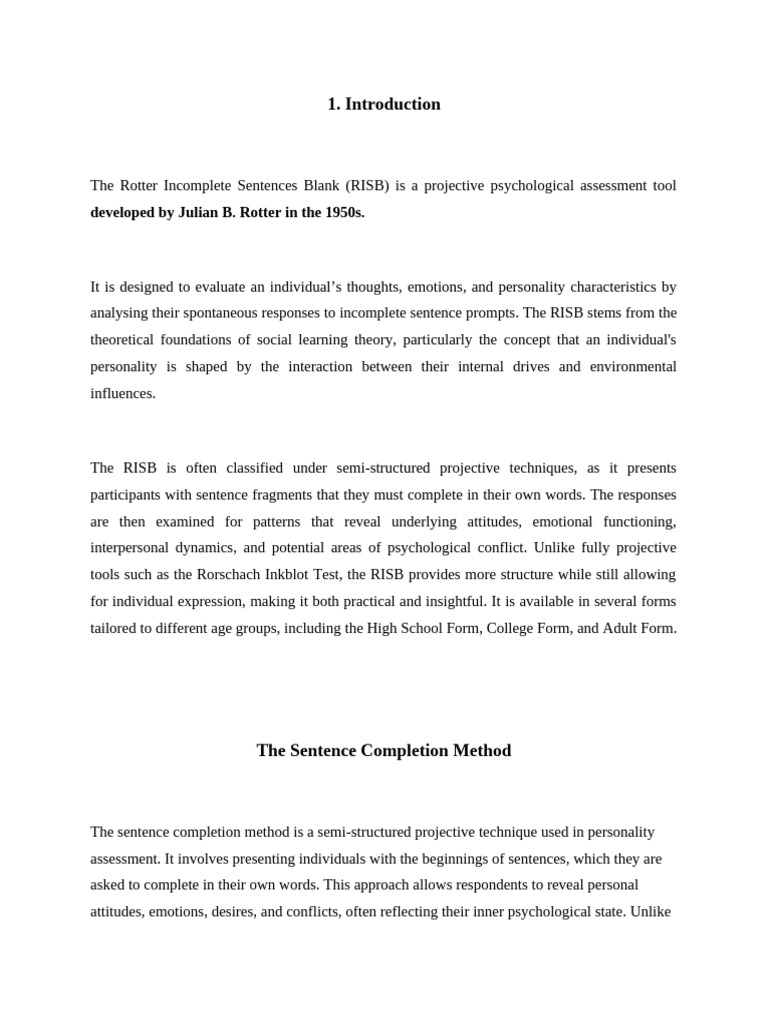 Scoring of RISB Test | PDF | Validity (Statistics) | Psychology