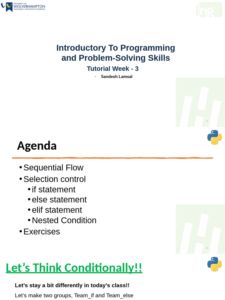 Tutorial3SelectionControl1 95176 | PDF | Computer Programming
