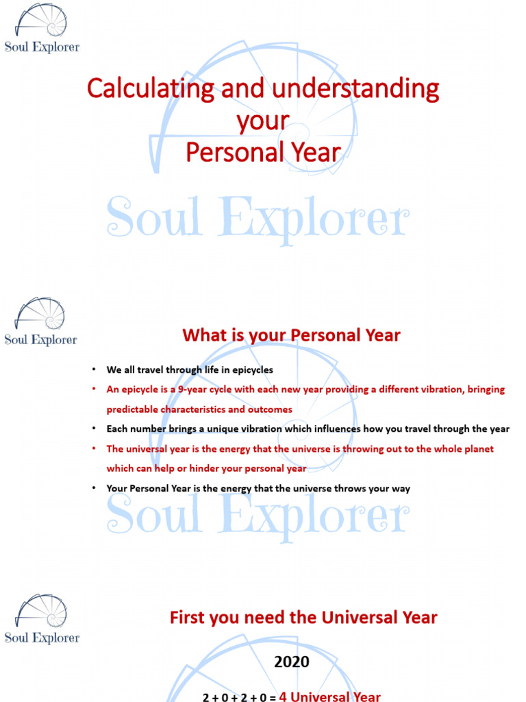 4 UDM Your Personal Year | PDF | Behavioural Sciences | Psychological ...