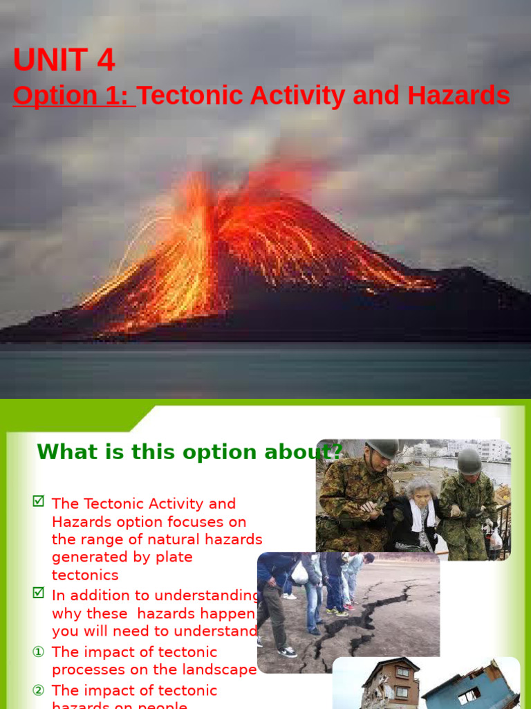 Unit 4 - Tectonic Activity and Hazards Geography A Level | PDF ...