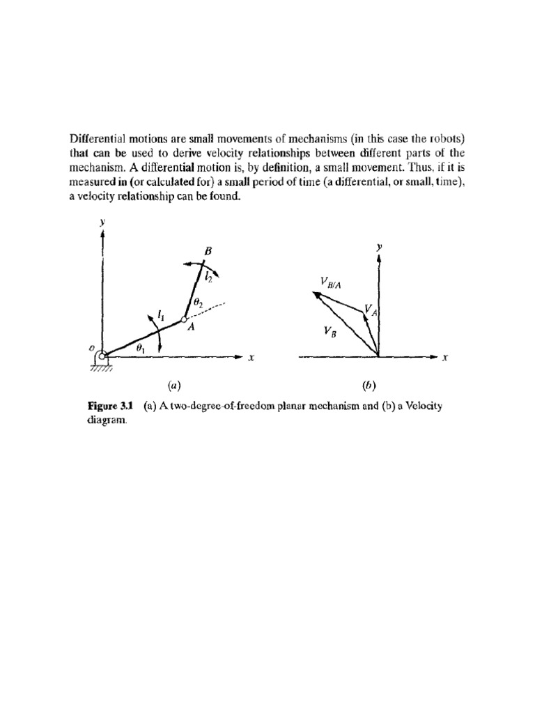 Differential Motions Robotics | PDF