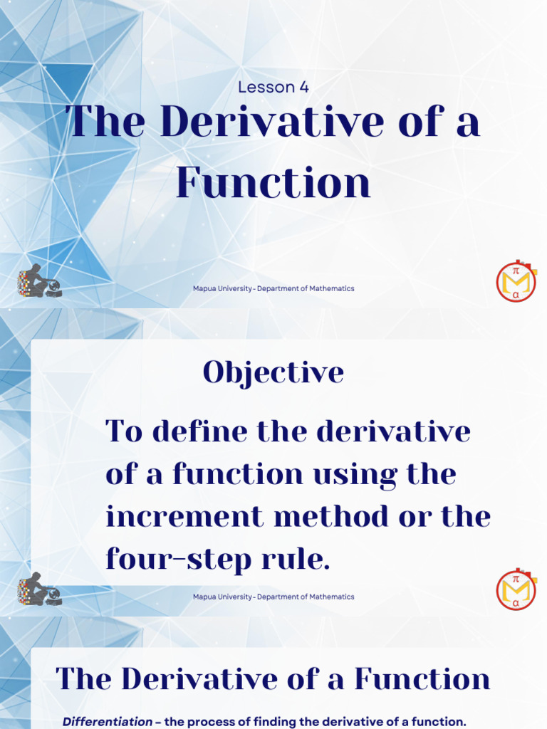 Understanding Function Derivatives | PDF | Derivative | Slope