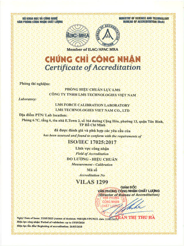 Certificate of Accreditation - LMS | PDF