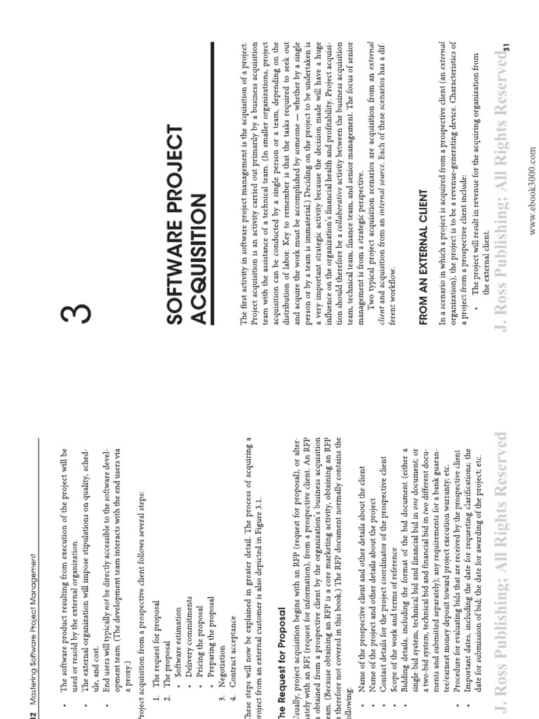 Chapter 3 Project Acquisition | PDF