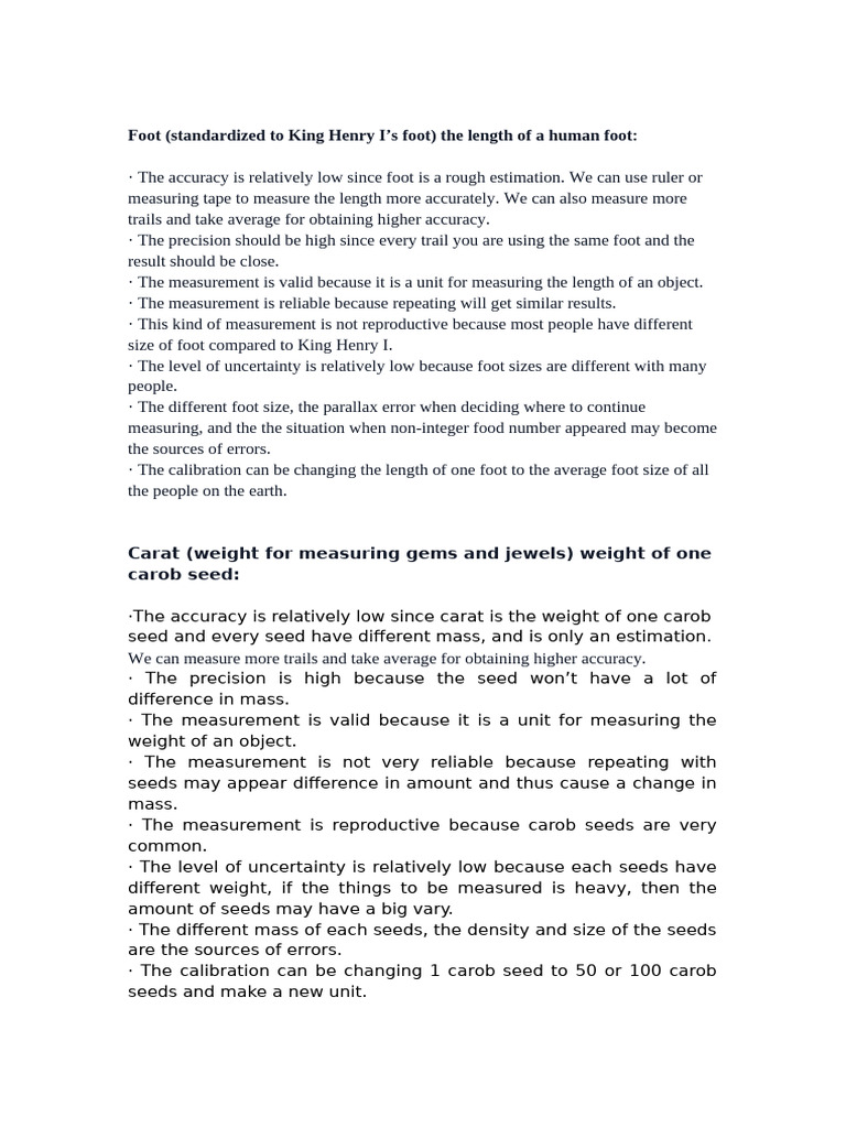 Historical Measures Evaluation | PDF | Measurement | Accuracy And Precision