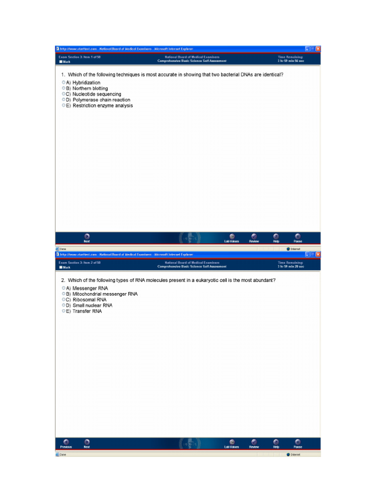 NBME Form 3 Section 3 | PDF