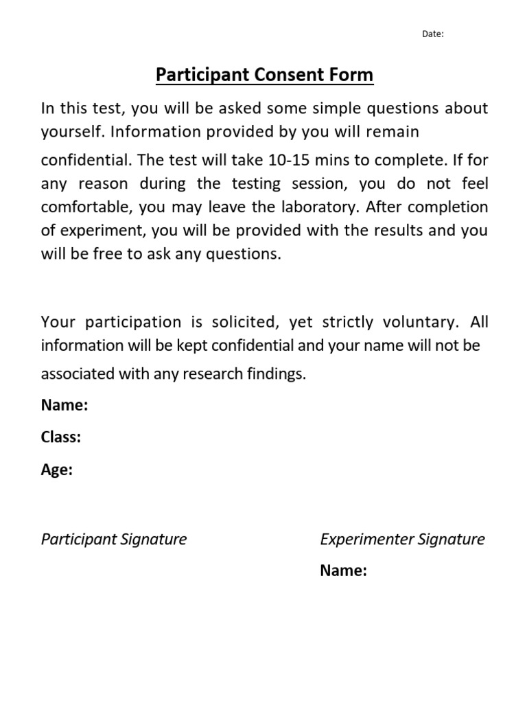 Consent Form-1 | PDF