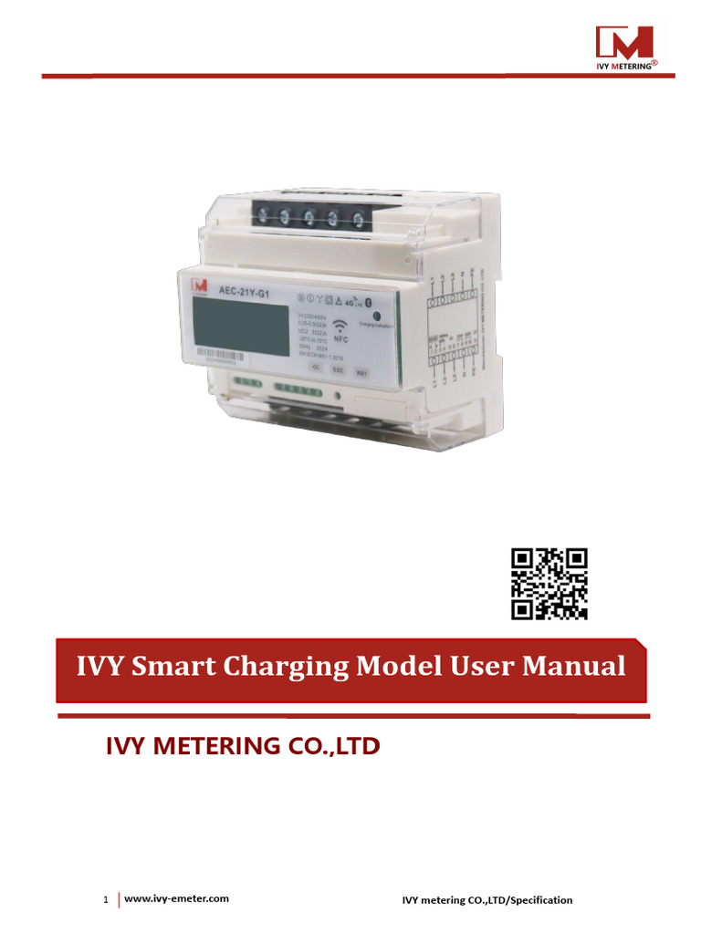 用户使用手册IVY Smart Charging Module User Manual (AEC-21Y-G1) | PDF | Alternating Current ...