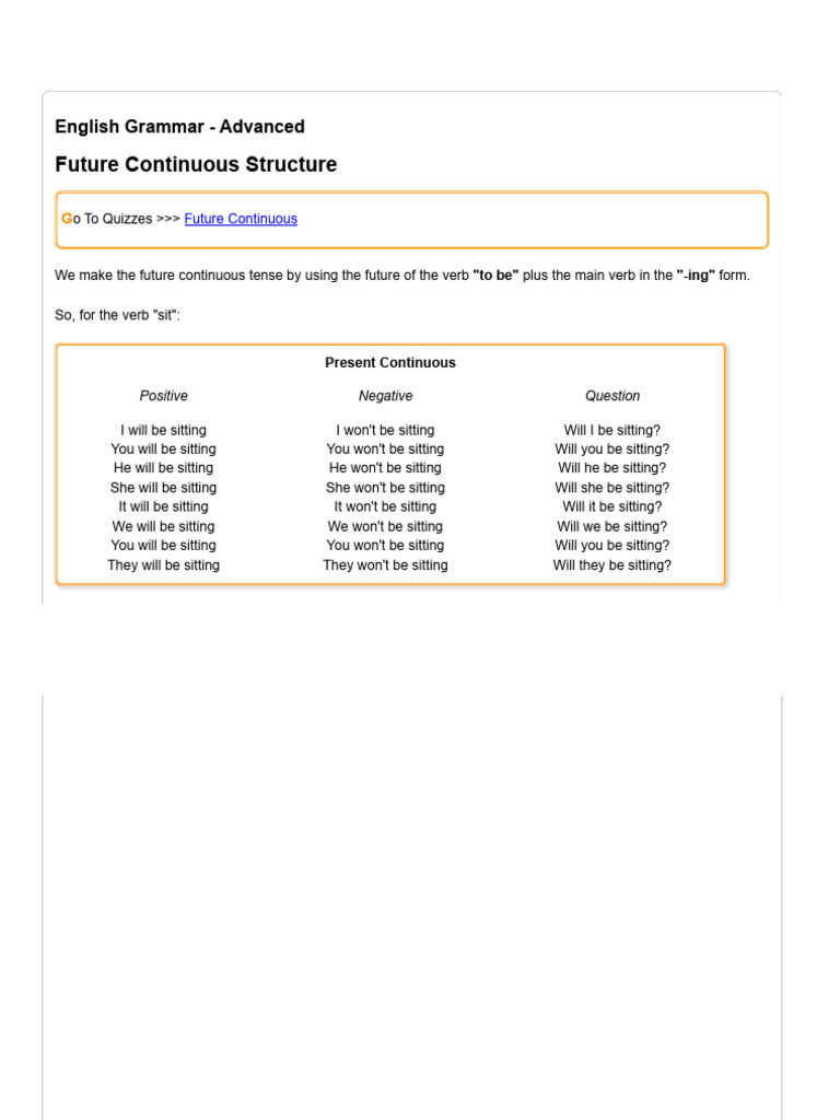 Future Continuous, Gerund & Infinitive Use | PDF | Language Mechanics | Syntax