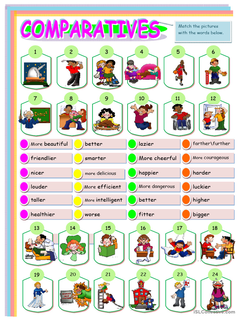 Exercise 3 Comparatives | PDF