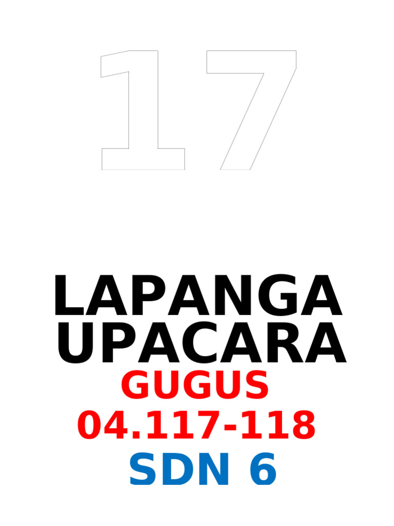 Tulisan Besar 17 Agustus | PDF