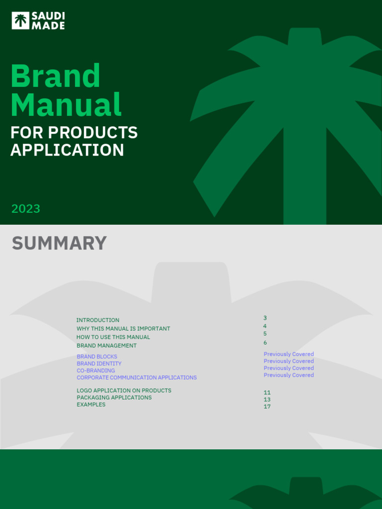 SAUDI MADE Product Application Brand Manual | PDF | Brand | Logos