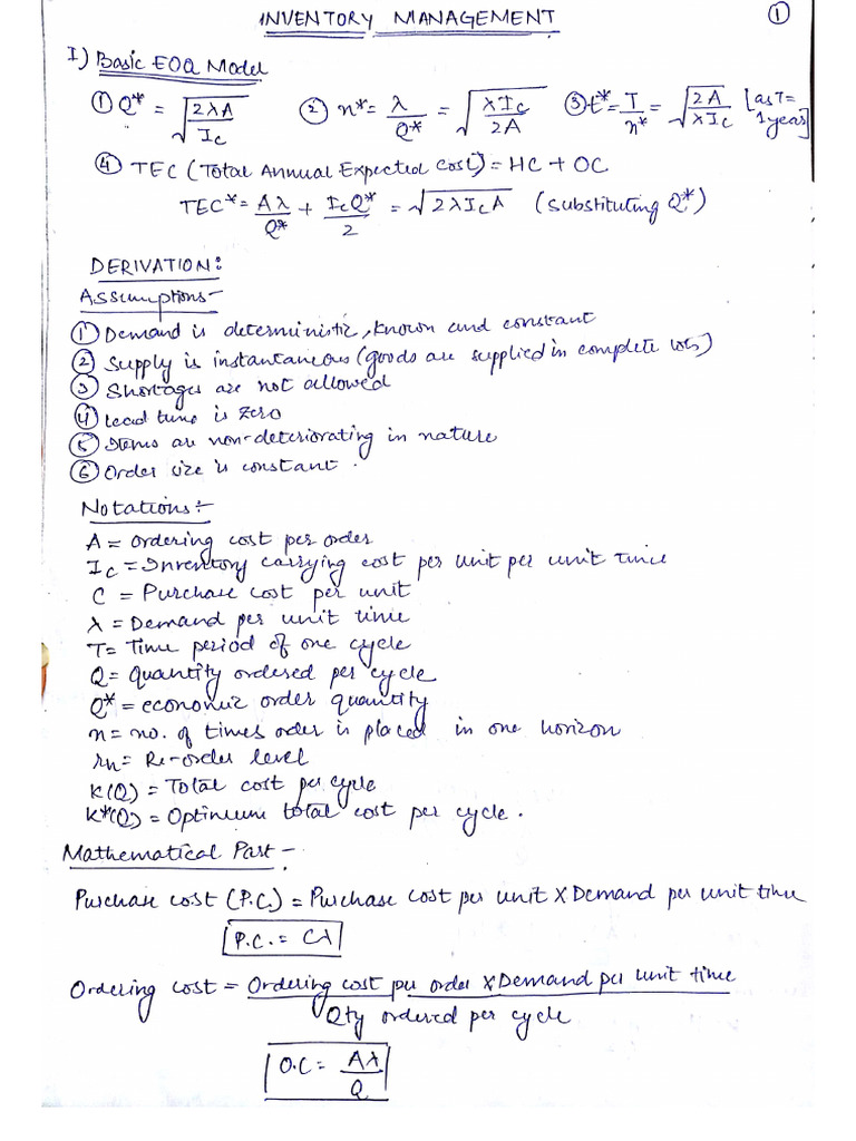 Invetory Management - Sem2 | PDF