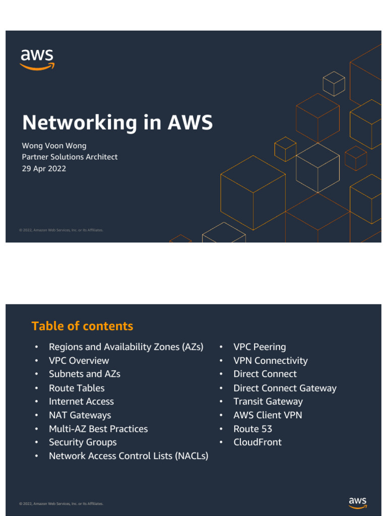 Module 2 - Networking On AWS - Animated | PDF | Ip Address | Amazon Web ...