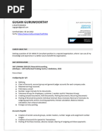 SAP FICO Resume Format | PDF