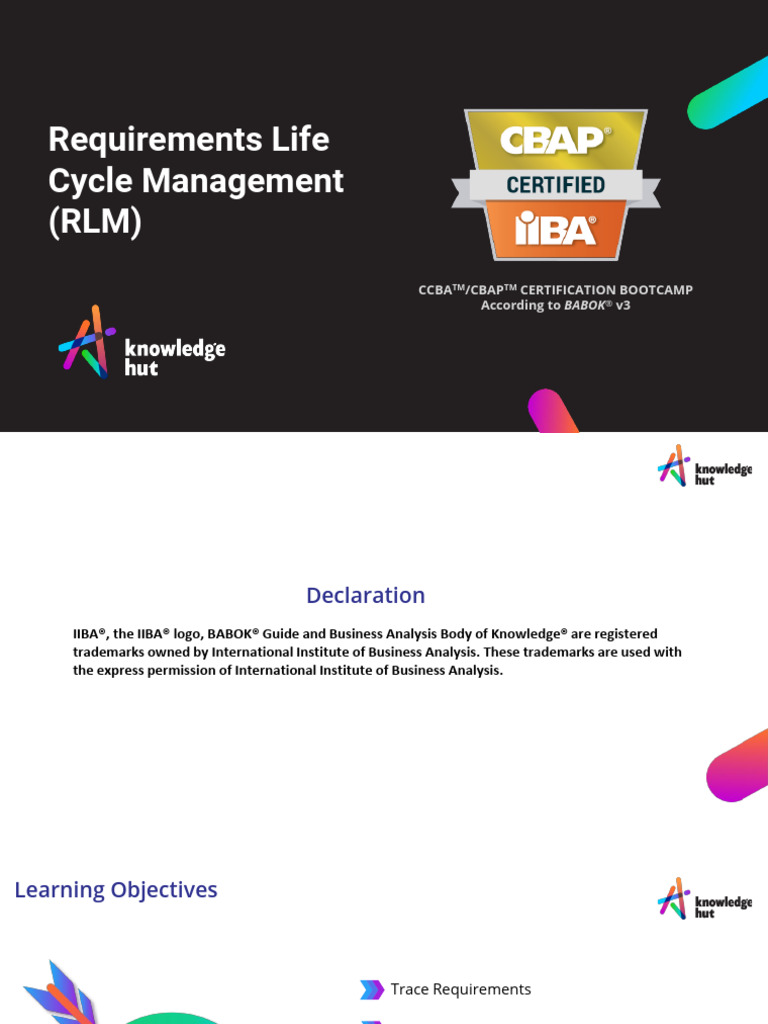 CBAP - M06 - Requirements Lifecycle Management - ILT | PDF | Business ...