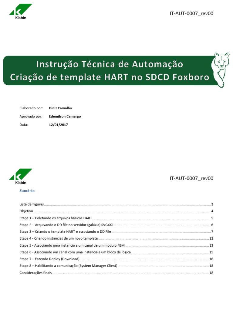 Template HART IT-AUT-0007 Rev00 | PDF | Janela (informática) | Informática