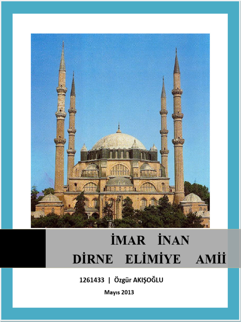 Mimar Sinan Ve Selimiye Camii | PDF