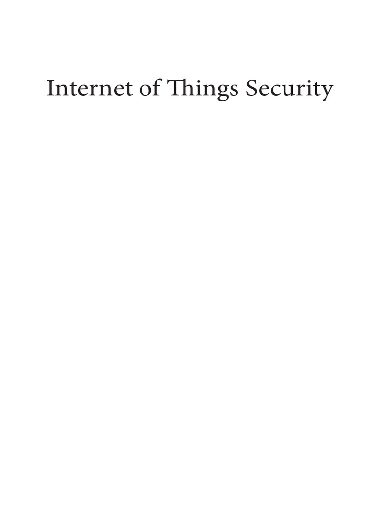 IoT Security: Principles and Challenges | PDF | Internet Of Things ...