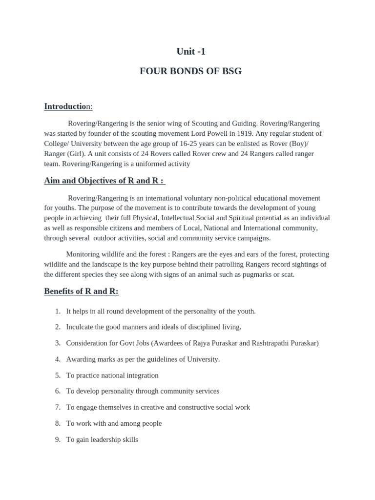 Rover and Rangers 3rd Semester | PDF | First Aid