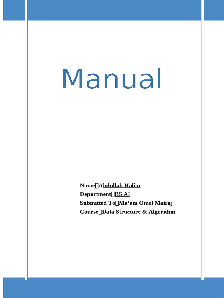 DSA Basic Programs | PDF
