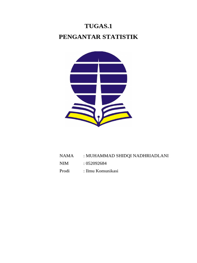 TUGAS.1 Pengantar Statistik Sosial | PDF