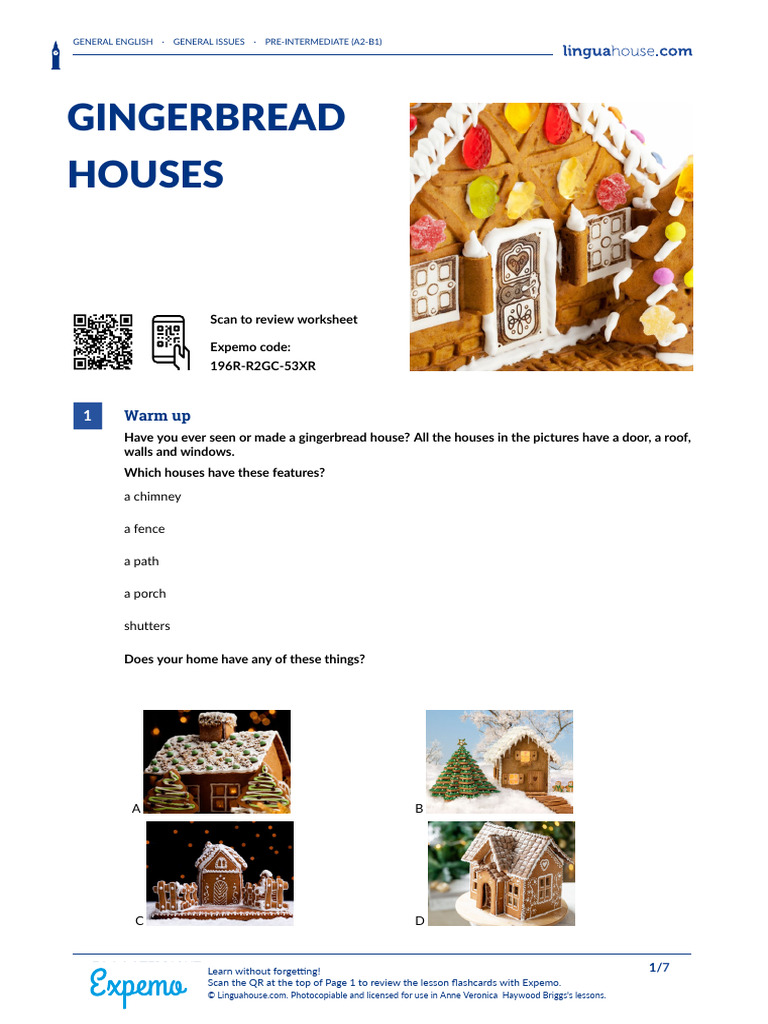 Gingerbread House Activities Guide | PDF | Candy | Gingerbread