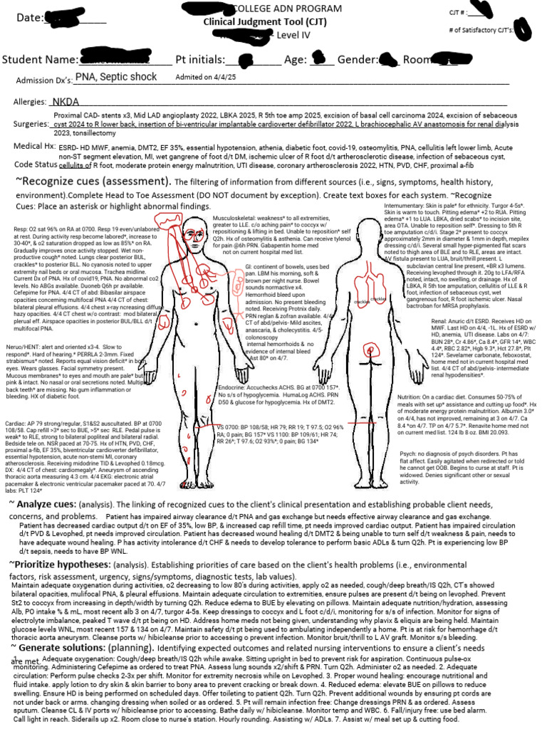 Clinical Judgement Tool | PDF | Heart Failure | Hypoglycemia