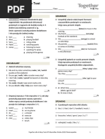 Tiger 3 Unit 1 Test Standard Pdf