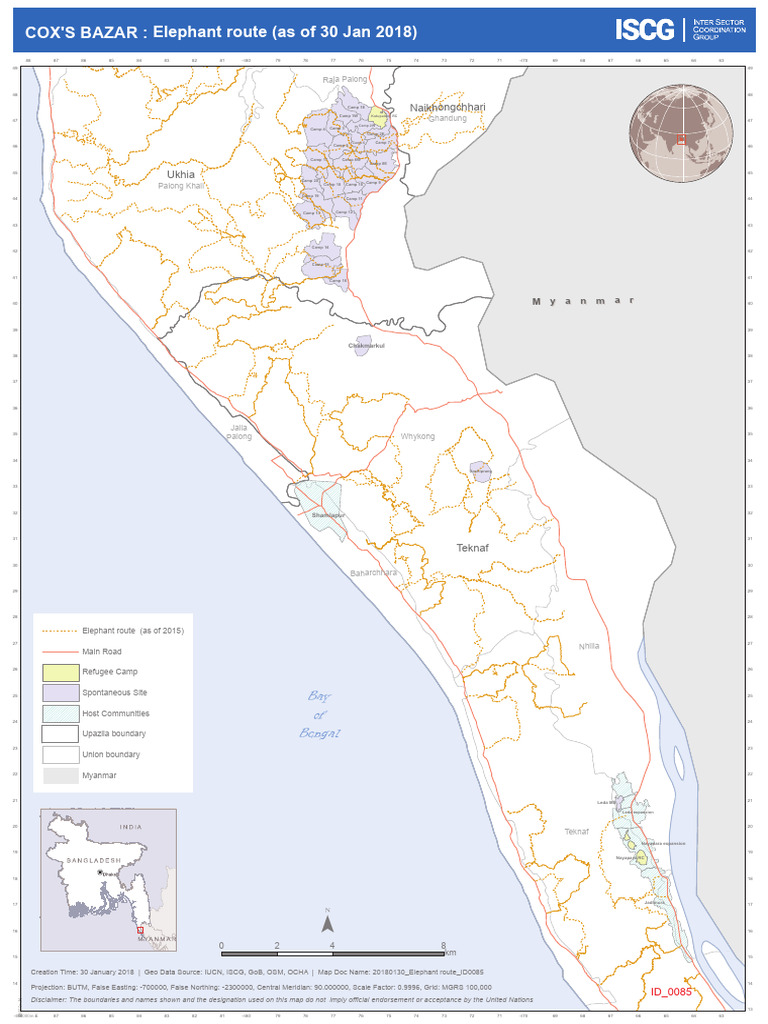 Elephant Route Map Overview | PDF | Geophysics | Graphic Design