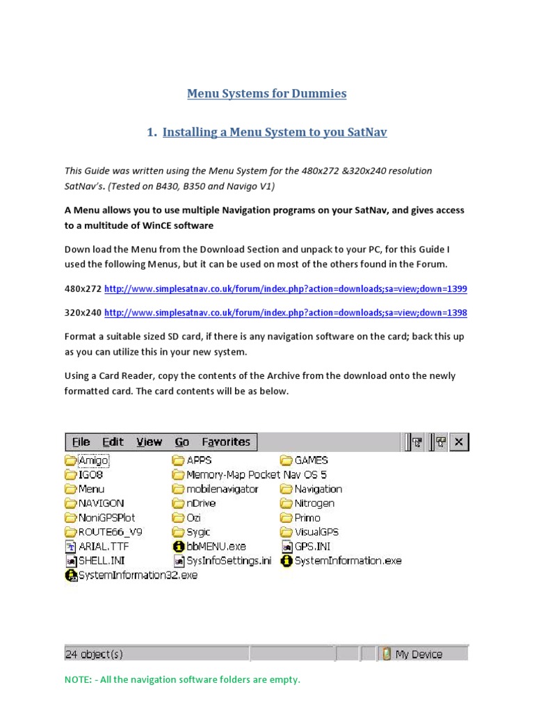 Menu Systems WinCE For Dummies | PDF | Icon (Computing) | Tab (Gui)