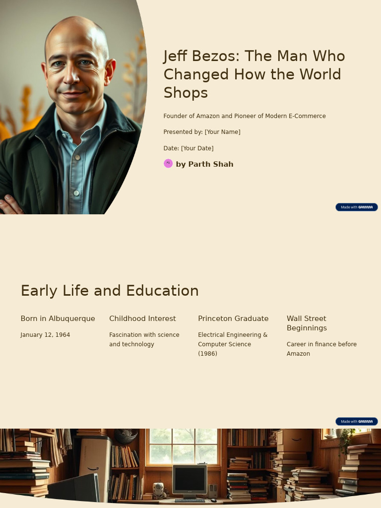 Jeff Bezos The Man Who Changed How The World Shops | PDF | Amazon Web ...