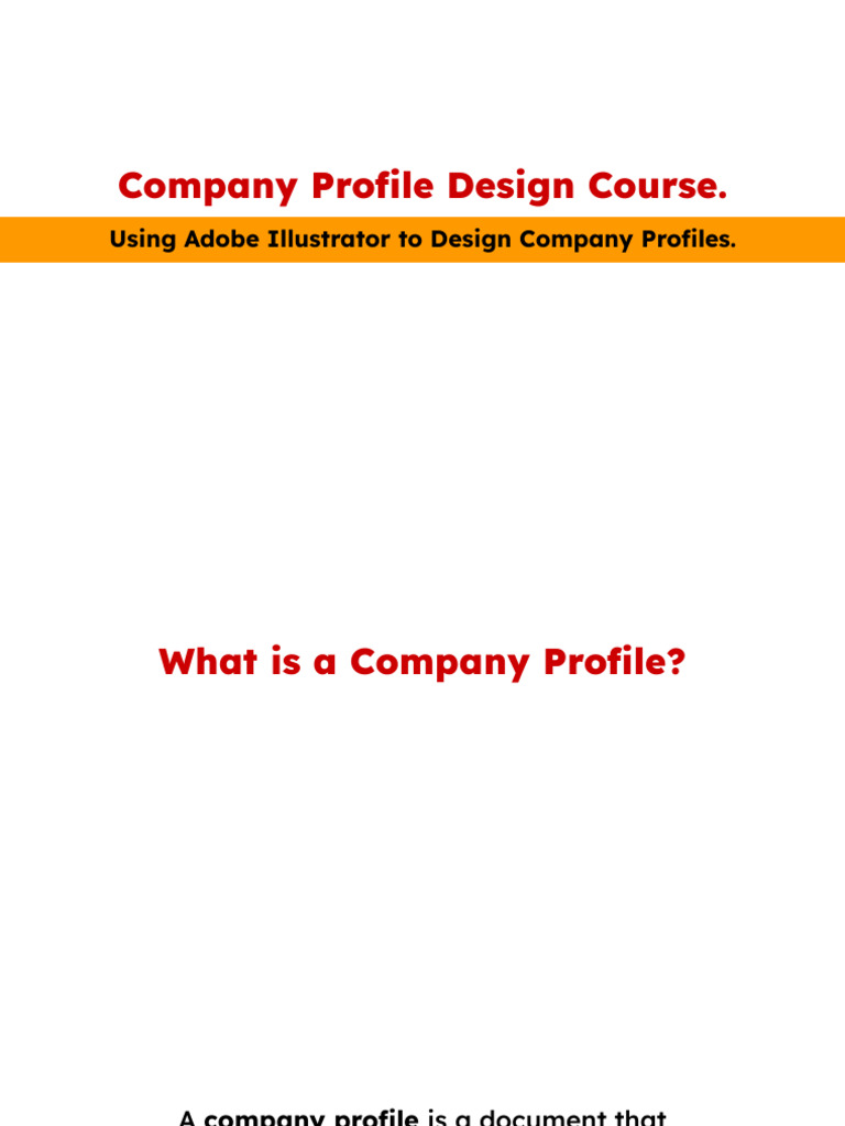 Design Company Profiles with Illustrator | PDF | Adobe Illustrator ...