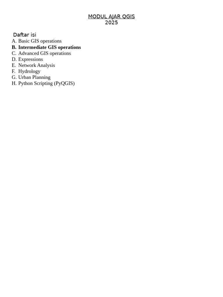 Modul Ajar Qgis-12 | PDF