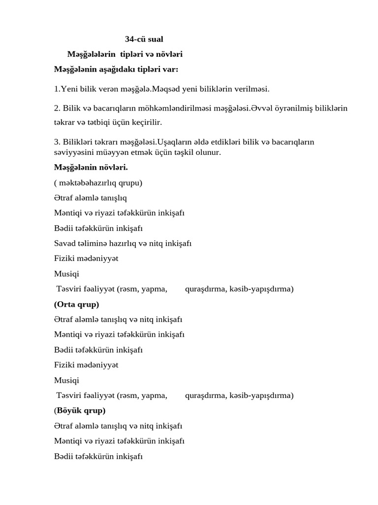34-Cü Sual | PDF