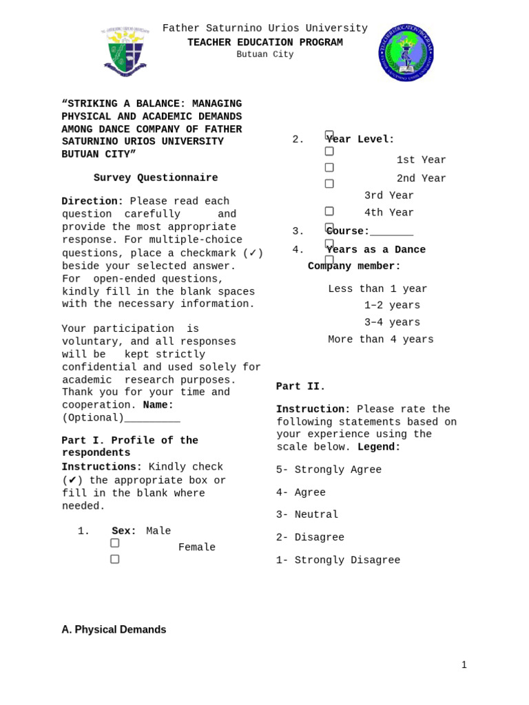 Survey Questionnaire | PDF | Questionnaire