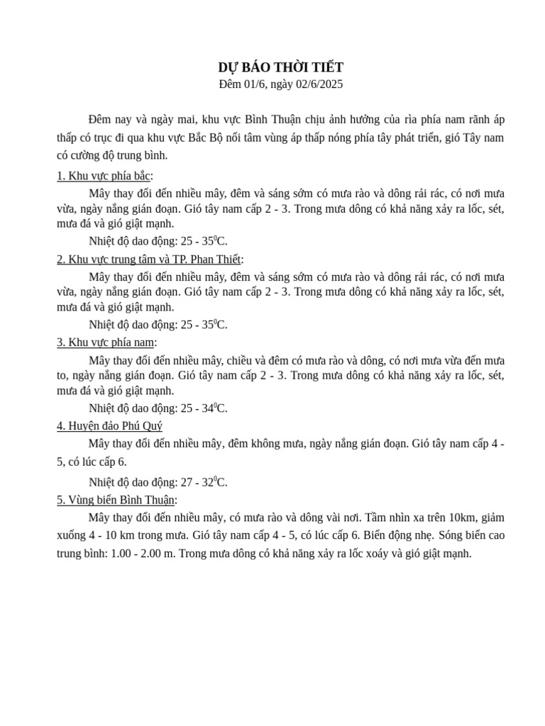 DBTT-BT Chieu 01-06-2025 | PDF